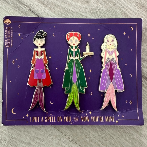 Accessories | New Once Upon A Wicked Mermaid Lapel Pin Set By Halfy ...